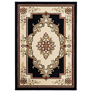 United Weavers of America Bristol Fallon Black Area Rug, 5'3" x 7'6"