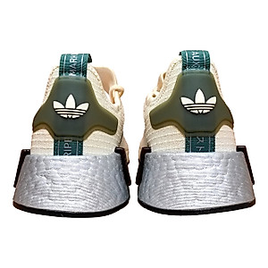 adidas Originals Women's NMD_R1 Shoes GX6490 (Cream/Green, 6)