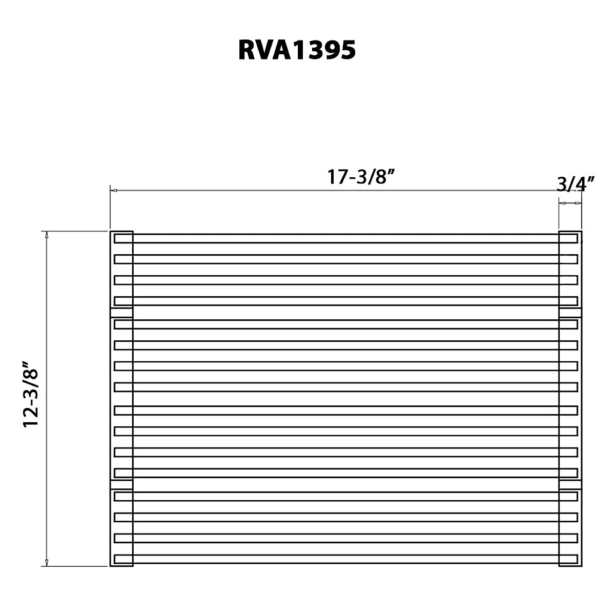 Ruvati Stainless Steel and Silicone Foldable Drying Rack for Workstation Sinks Dish Mat Trivet - RVA1395