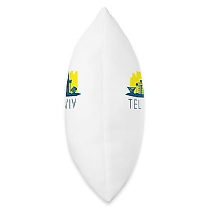 Israel - Flag Israel Map Traditional Jewish Star National Flag Israel Map Throw Pillow, 16x16, Multicolor