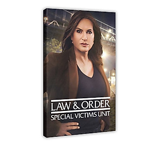 Law & Order Special Victims Unit TV Series Poster Art Deco Restaurant Dormitory Corridor 9 Canvas Poster Wall Art Decor Print Picture Paintings for Living Room Bedroom Decoration Frame:12×18inch