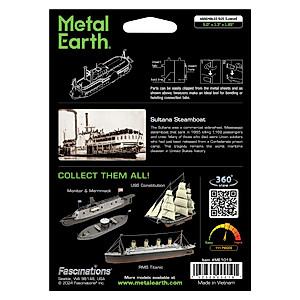Metal Earth Sultana Steamboat 3D Metal Model Kit Fascinations