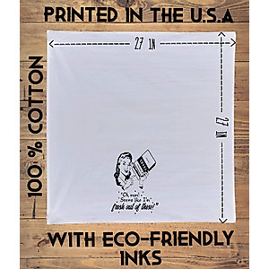 Le vélo Funny Kitchen Towel, Funny Dish Towel, Funny Hand Towel, Fun Kitchen Towels, Tea Towels Funny, with Sayings, Decorative, Cute, Sarcastic, Decor, Sassy, White, 27 inch x 27 inch