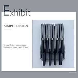 PACKOVE Kitchen Knife Block Drawer Knife Divider Knife Draining Rack Knives Organization Holder Knives Cutter Saver for Home Kitchen Restaurant
