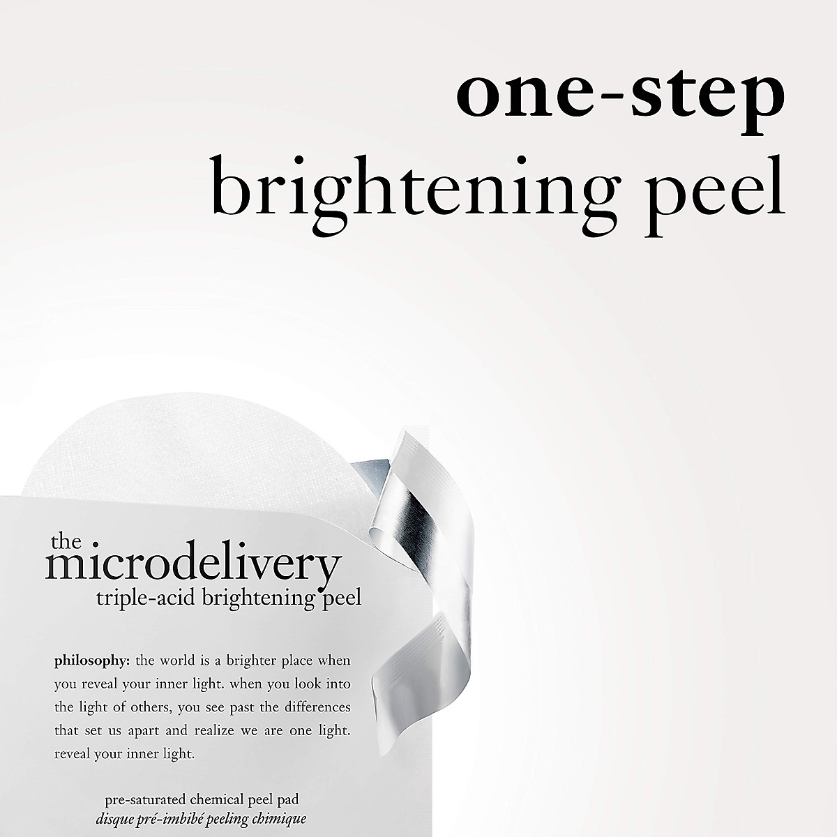 philosophy microdelivery - triple-acid brightening peel, 12 ct