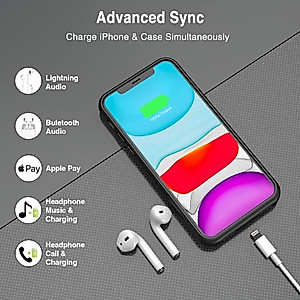 ZENEE Battery Case for iPhone 11 Pro Max/Xs Max, 7000mAh Slim Portable Protective Charger Case Extended Battery Charging Case for iPhone 11 Pro Max and iPhone Xs Max (6.5 inch), Black