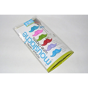 Joie 6pc Mustache Wine Charms