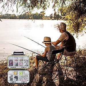 Guyuyii Portable Small Tackle Box - Compact, Durable, and Water-Resistant Organizer for Fishing Gear and Accessories