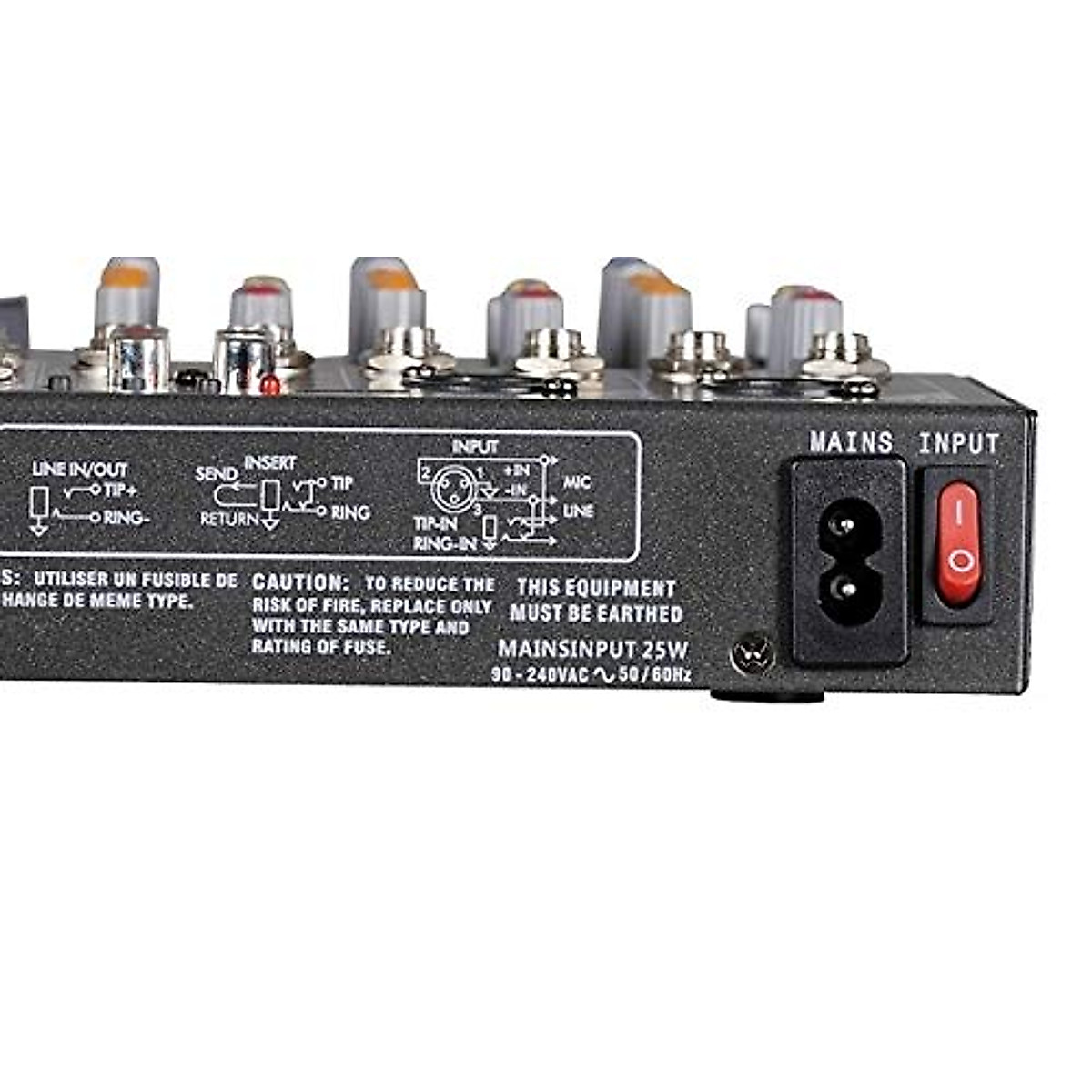 Audio2000'S S7303- Professional Four-Channel Audio Mixer with USB and DSP Processor