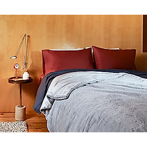 Gravity Blanket Weighted Blanket, Faux Fur Rabbit Blanket, 10 lbs Grey 48" x 66", The Original Weighted Blanket for Sleep, Breathable Throw Blanket