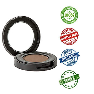 Eyebrows Powder Color Makeup Filler for Brow with Perfect Tinted Long Lasting Results That's Smudge Proof and Stays on with No Cake for the Best Defined Eye Look and Beauty - Deep Brown