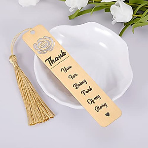 Teacher Gift Christmas Stocking Stuffers Thank You Gifts Bookmark Appreciation Gift for Teacher Mentor Employees Birthday Bookmark with Tassel for Friend Book Lover Coworker Graduation Leaving Present