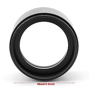 Objective Lens KP - 0.5X Auxiliary Stereo Microscope Assisted Stereoscopic Microscope Objective Lens for Industry Video Microscope 1-7/8" 48mm Mounting