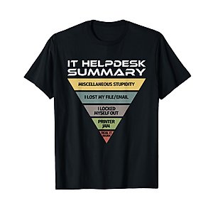 Funny IT Tech Help Desk Helpdesk Support T-Shirt