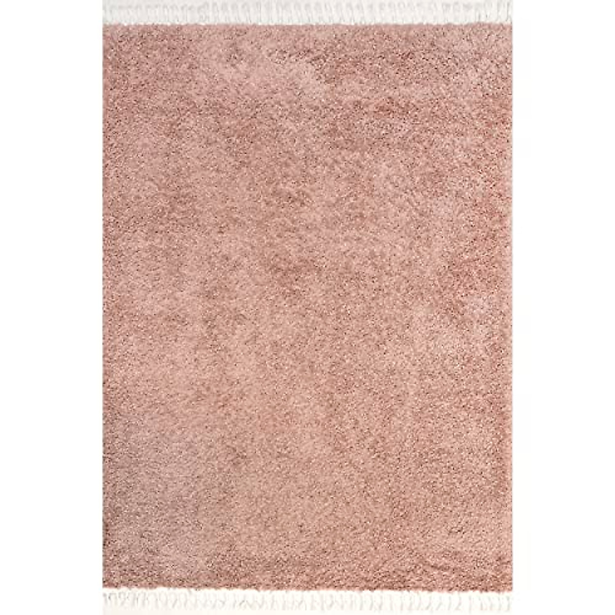 nuLOOM Neva Modern Tasseled Shag Area Rug, 8x11, Pink