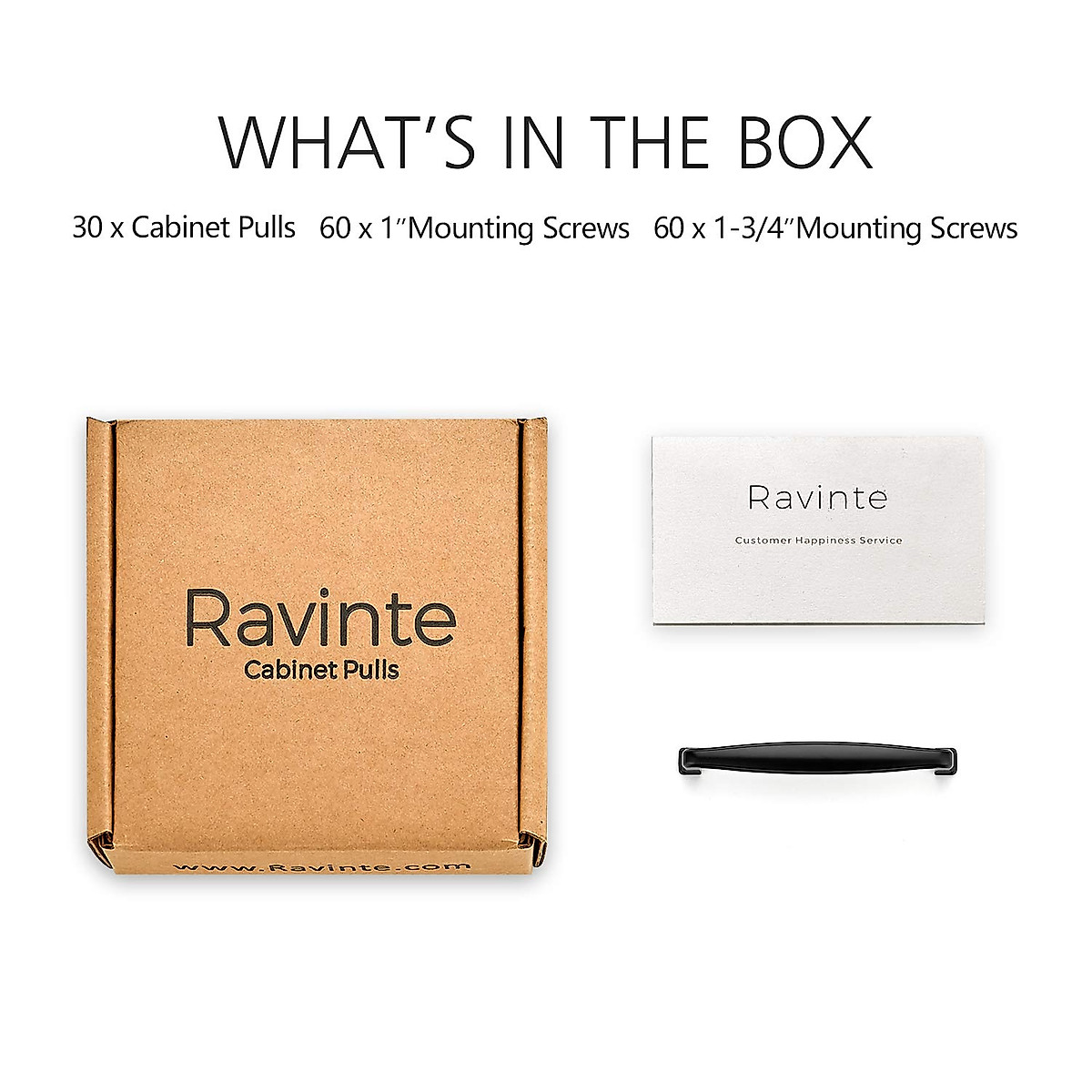 Ravinte 30 Pack 5 Inch Kitchen Cabinet Handles Matte Black Cabinet Pulls Black Drawer Pulls Kitchen Cabinet Hardware Kitchen Handles for Cabinets Cupboard Handles Drawer Handles