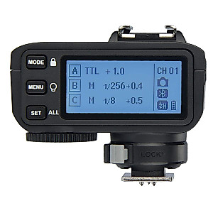 Godox X2T-F TTL Wireless Flash Trigger for Fujifilm Fuji, Bluetooth Connection, 1/8000s HSS, 5 Separate Group Buttons, Relocated Control-Wheel, New Hotshoe Locking, New AF Assist Light