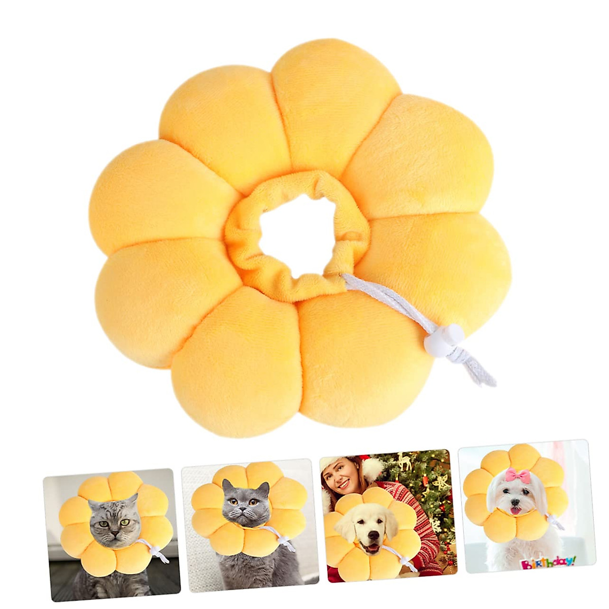 balacoo 3pcs Compound Cone Collar Breathable cat Collar Adjustable cat Collar pet Recovery Cone cat Recovery Collar cat cat Neck Collars Dog Cone Donut Decor Portable Cotton