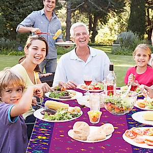 XJLANTTE 4 PCS Movie Party Tablecloths Decorations - Butterfly Plastic Table Cover, Magic Butterfly Rectangular Tablecloth for Kids Baby Shower Birthday Supplies, 51 x 86.6 Inch