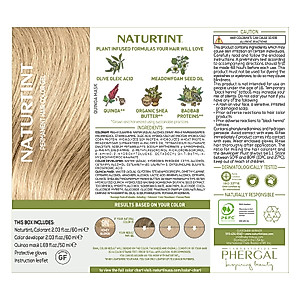 Naturtint 9N Honey Blonde Permanent Hair Color (Pack of 1), Ammonia Free, Vegan, Cruelty Free, up to 100% Gray Coverage, Long Lasting Results (Packaging may vary)