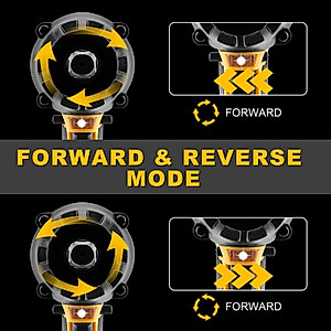Alloyman 1/2 inch Impact Wrench Cordless, Max Torque 555 Ft-lbs Battery Impact Wrench 20V Brushless Motor 2000 RPM, with 6 Sockets, 3 Extension Bars, 4.0 AH Li-ion Battery and 1 Hour Fast Charge