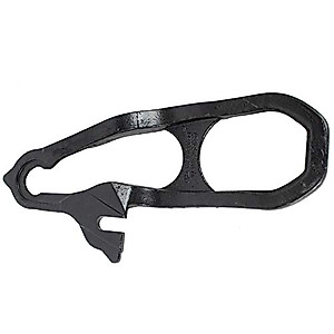 KARPAL 1 Pair Front Left & Right Frame Tow Hook + Bumper Bezel Compatible With 2019-2022 Ram 1500 Black