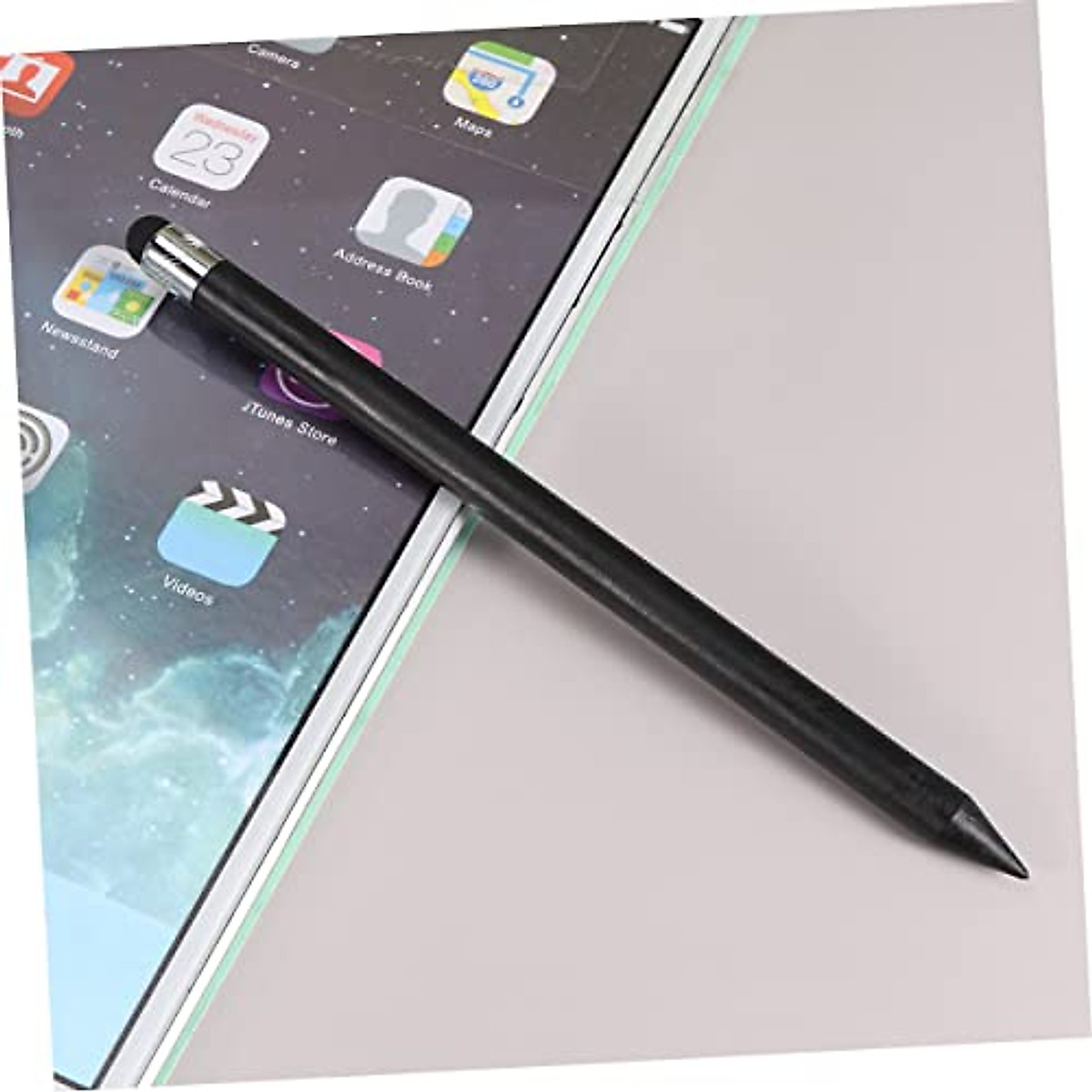 KJHBV Electronic Kits Tablet Stylus Pens for Touch Screens Fine Point Real Steel Surface Pen Writing Instrument Tablet Pen Suite Flat Conductive Pen Black Stylus Pens