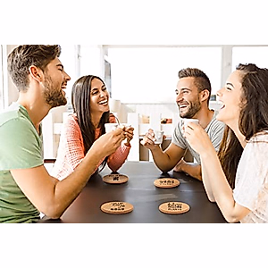 Homento Funny Plant Coasters for Drinks Absorbent with Holder-Plant Gifts for Plant Lovers Women,Funny Succulent Gifts for Gardeners,Crazy Plant Lady Gift,Plant Cork Coasters with Cork Base,Set of 6