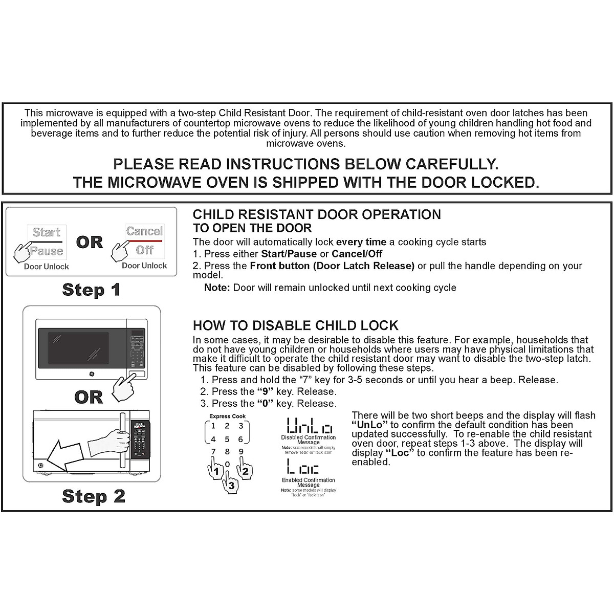 GE GCST07N1WSS Microwave Oven, 700-watt 6 Auto Cooking Settings, Kitchen Essentials for The Countertop, Dorm Room or Apartment, Child-Lock Technology 0.7 Cu. Ft, Stainless Steel
