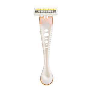 About Face Body Spa Shave 3-Blade Sensitive Disposable Razors With Coconut Oil Lube Strip, 4 Count