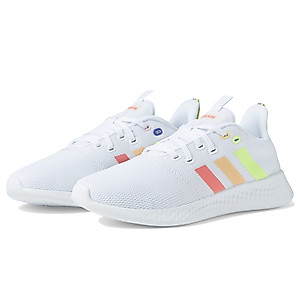 adidas Women's Puremotion Running Shoe, White/Semi Turbo/Pulse Amber, 5
