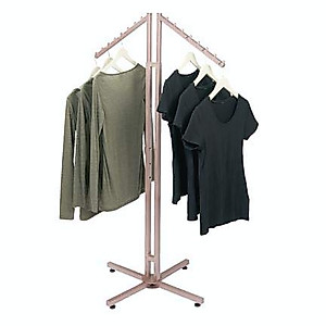 SSWBasics Rose Gold 2-Way Clothing Rack with Slanted Arms