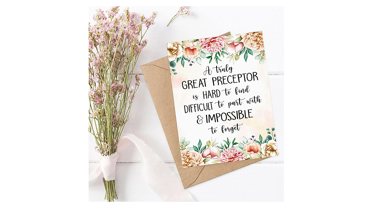 Emily gift Preceptor Card - Preceptor Leaving Card - A Truly Great ...