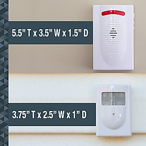 SABRE Driveway Alarm, Wireless Motion Detector Sensor System with Driveway Alert, Weatherproof for Outdoor Security