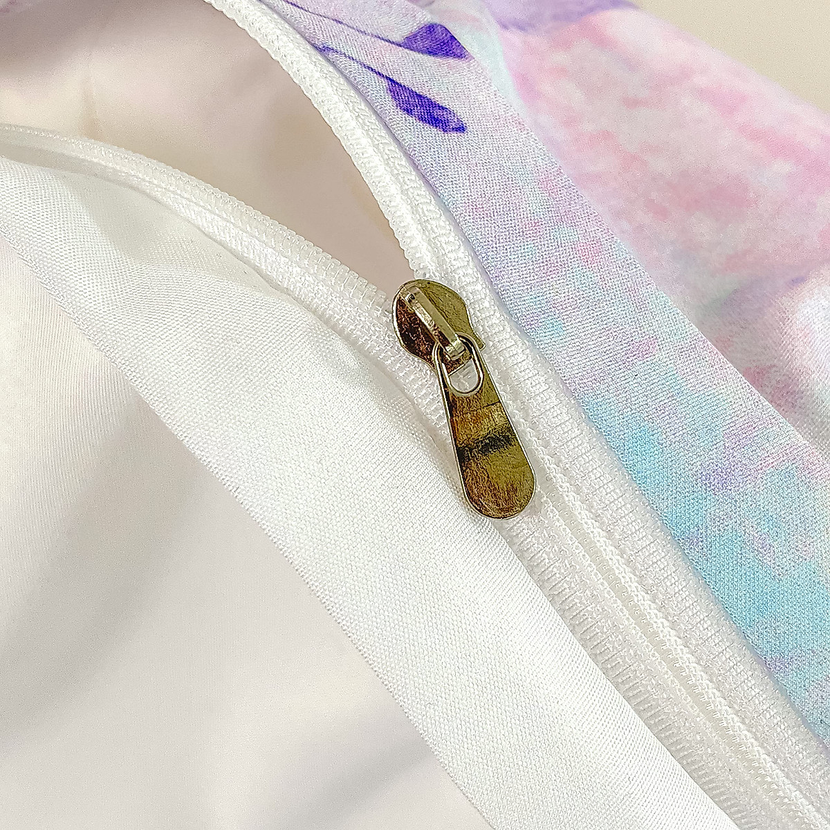 CVHOUSE Butterfly Bedding Queen Size,Rainbow Set for Girls Kids Teens,Rainbow Comforter Cover Soft,1 Duvet 2 Pillowcases 3 Piece,Girls Room Decor Queen 89'x89'