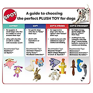 SPOT Vermont Style Fleece Bone Dog Toy - Soft Squeaky Plush Comfort Toy for Small and Medium Dogs and Puppies, Ideal for Light Chewers, 9 inch