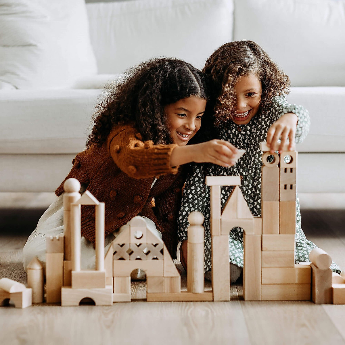 HABA Extra Large Wooden Building Blocks 102 Piece Set: Open-Ended Stacking Toys, Toddler Blocks, and Wooden Toys Made in Germany