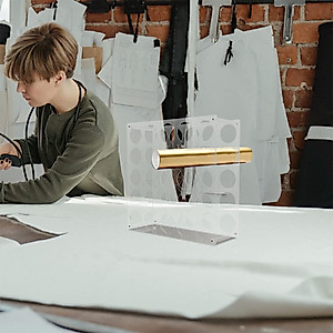 EXCEART Roll Acrylic Display Shelves Acrylic Trays for Display Acrylic Vinyl Storage high-Grade Acrylic Clothes Hanging Rack Stand Food Display Stands Vinyl Organizer for Albums Audio Bulk