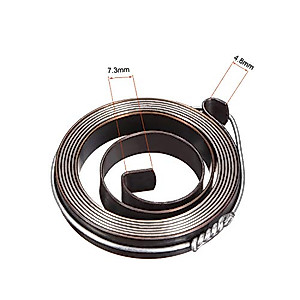 uxcell Drill Press Return Spring, Quill Spring Feed Return Coil Spring Assembly, 3.3Ft Long, 40 x 8 x 0.8mm 2PCS