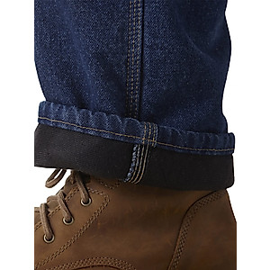 Wrangler Riggs Workwear mens Lined Relaxed Fit Jean Work Utility Pants, Antique Indigo, 38W x 32L US