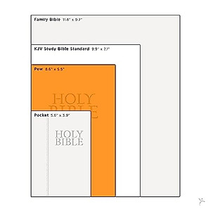 KJV Holy Bible, Pew and Worship Bible Large Print Red Letter Edition Hardcover - Ribbon Marker, King James Version, Black (KJV Pew and Worship Editions)