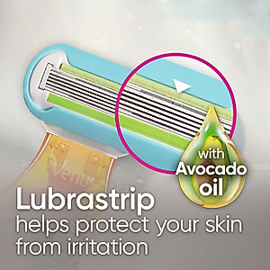 Gillette Venus Mini Extra Smooth Razors for Women, Includes 1 Venus Mini Razor, 1 Razor Blade Refill, 1 Travel Case