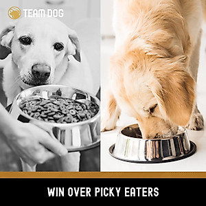 Team Dog Duck Dog Food Topper | Shredded Duck Freeze Dried Raw Dog Food Topper | Wet & Dry Dog Food Toppers for Picky Dogs | with Duck, Duck Gizzard, Duck Liver & Duck Hearts for Dogs | 5 Oz