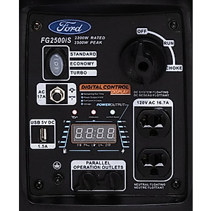 FORD 2500W GAS QUIET Portable INVERTER GENERATOR Silent Series, CARB Compliant