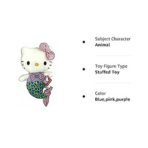 Sanrio Hello Kitty Mermaid 12 Inch Stuffed Figure Animal Plush Toy