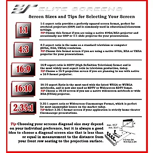 Elite Screens Lunette 2 Series, 115-inch Diagonal 2.35:1, Curved Home Theater Fixed Frame Projector Screen, CURVE235-115W2, CineWhite, 115"" diag. 2.35:1"