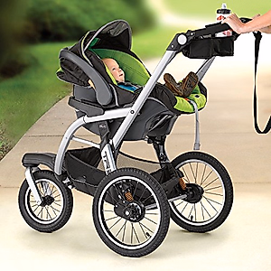 Chicco TRE Jogging Stroller - Titan | Black/Grey