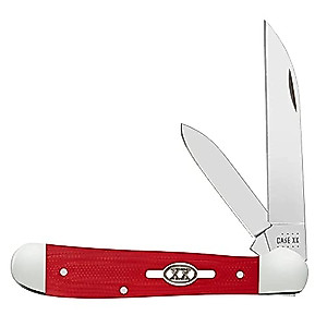 Case Cutlery Case XX 45403 Smooth Red G-10 Handle 2 Blade Copperhead, 10249W SS CA45403 0