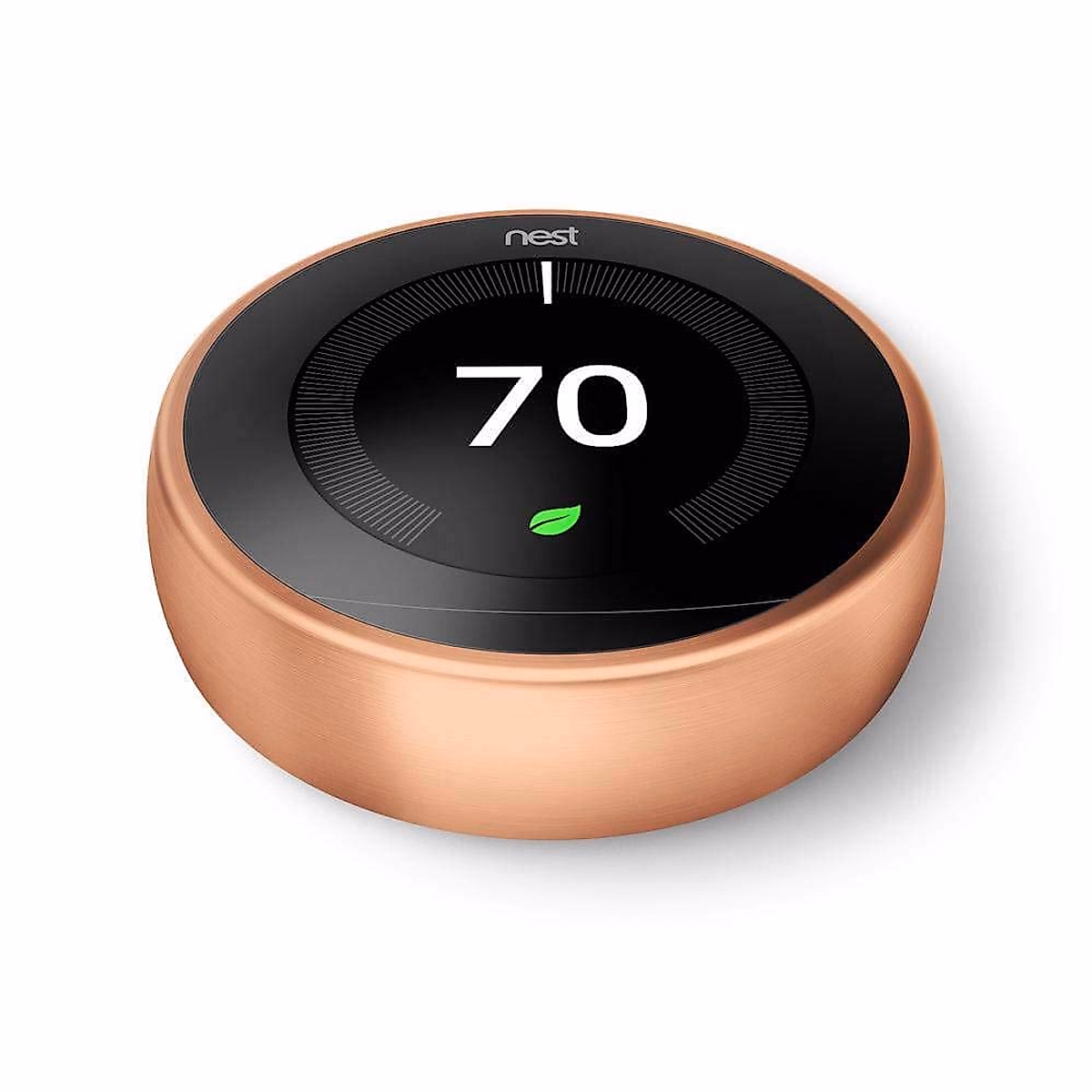 Google Nest Learning Thermostat - Programmable Smart Thermostat for Home - 3rd Generation Nest Thermostat - Works with Alexa - Black