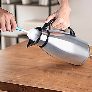 Thermal Coffee Carafe 102OZ, Goteble Double Wall Vacuum Flask, 3L Large Capacity Suitable for Large Family and Small Party Silver